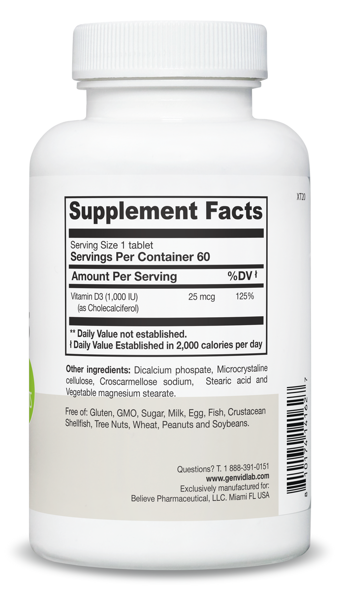 Vitamin D3 1000 IU – Xtravit